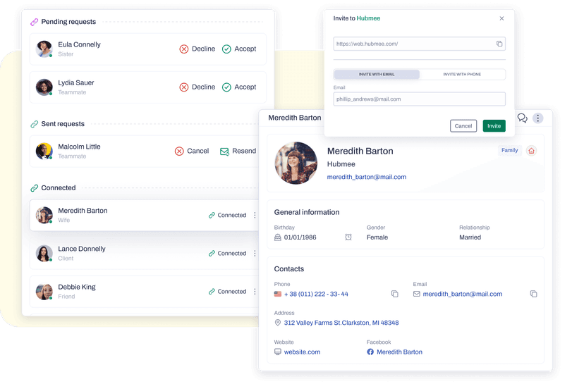Personal manager in your pocket - Hubmee